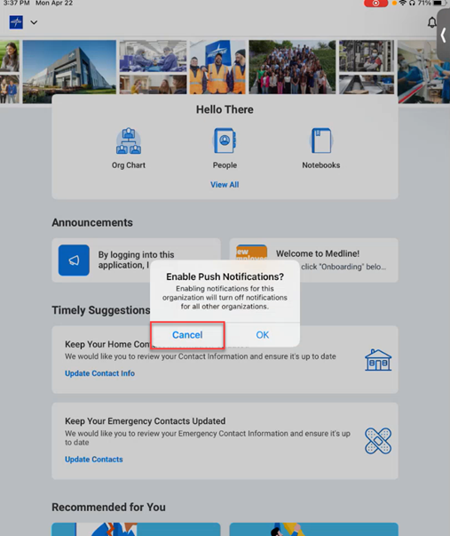 Login from Personal Device – Medline HR Help Center