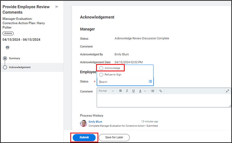Corrective Action - Employees – Medline HR Help Center