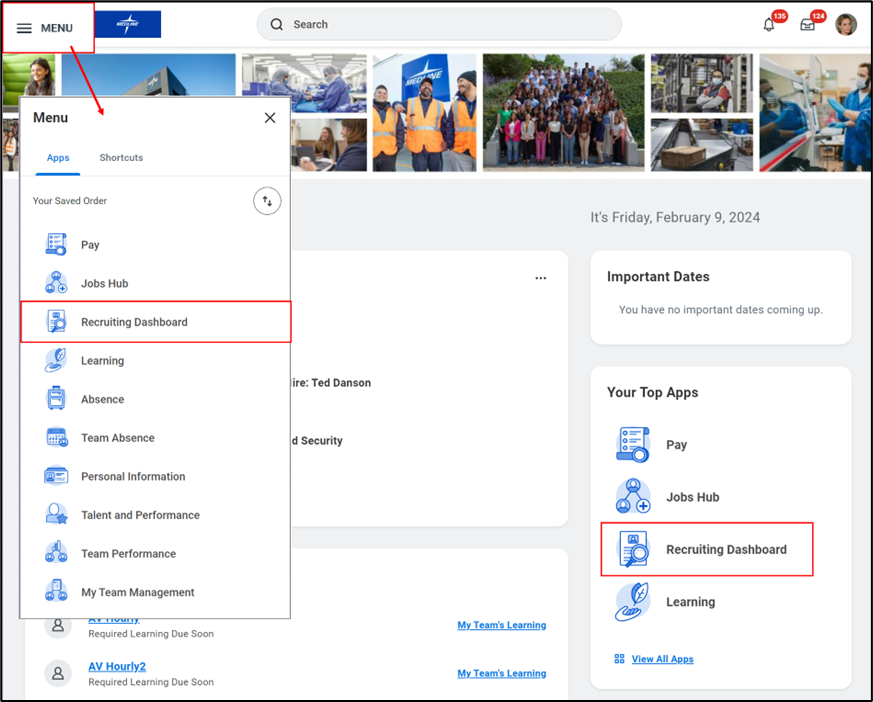 Candidate Tracking - Managers – Medline HR Help Center