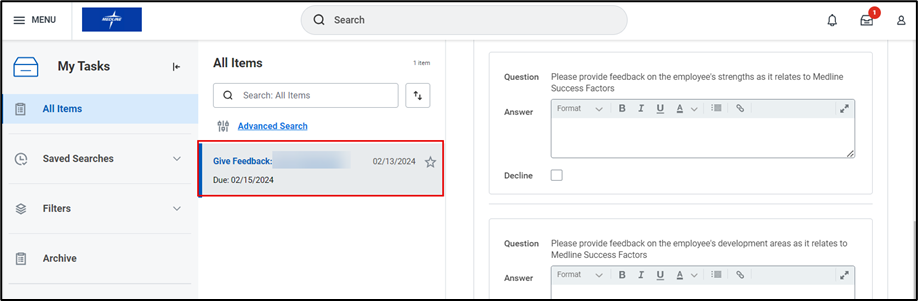 Workday Basics - Employees – Medline HR Help Center