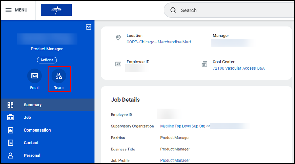 Workday Basics - Managers – Medline HR Help Center