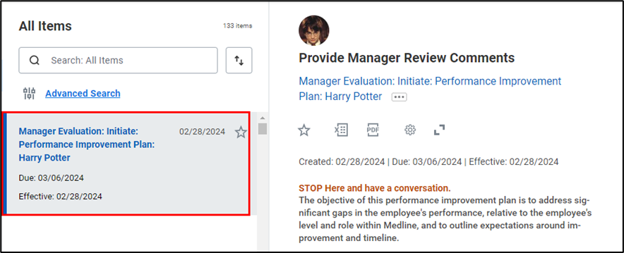 Performance Improvement Plans (PIPs) - Managers – Medline HR Help Center