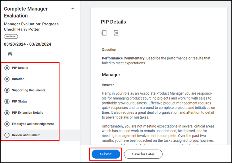 Performance Improvement Plans (PIPs) - Managers – Medline HR Help Center