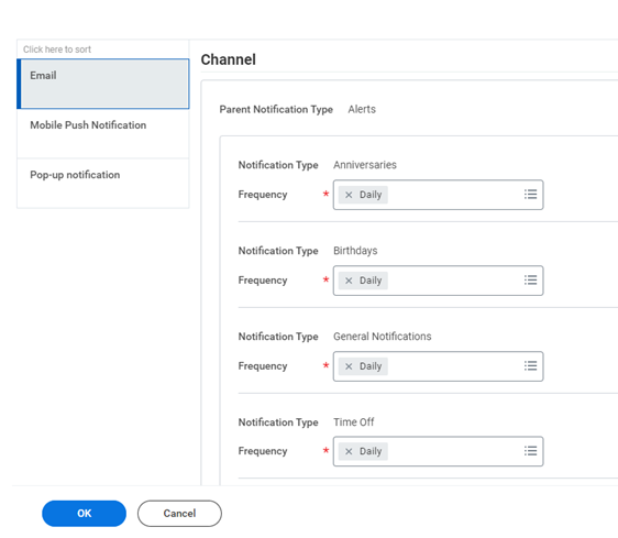 Changing Your Workday Email Preferences – Medline HR Help Center