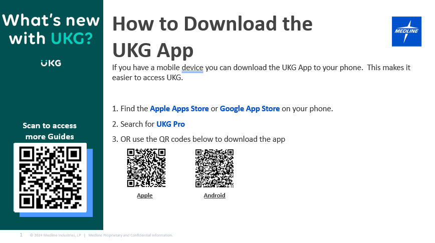 How to Download the UKG App / Cómo descargar la app de UKG – Medline HR ...