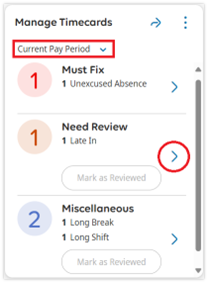 Mark a Timecard Exception as Reviewed – Medline HR Help Center